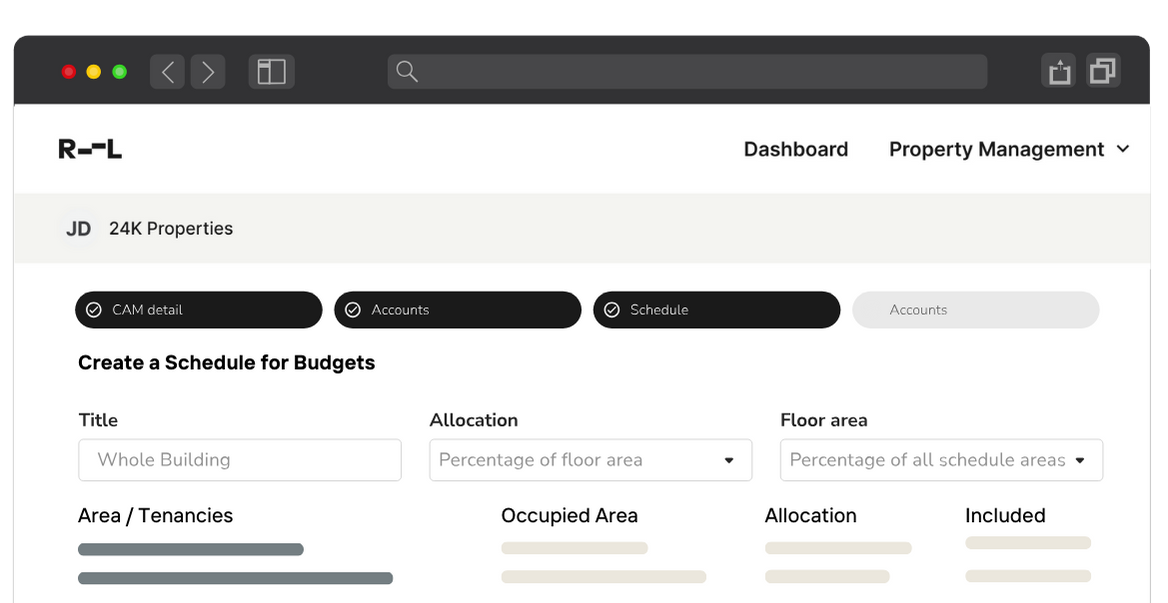 Commercial property CAM budget management | Re-Leased USA
